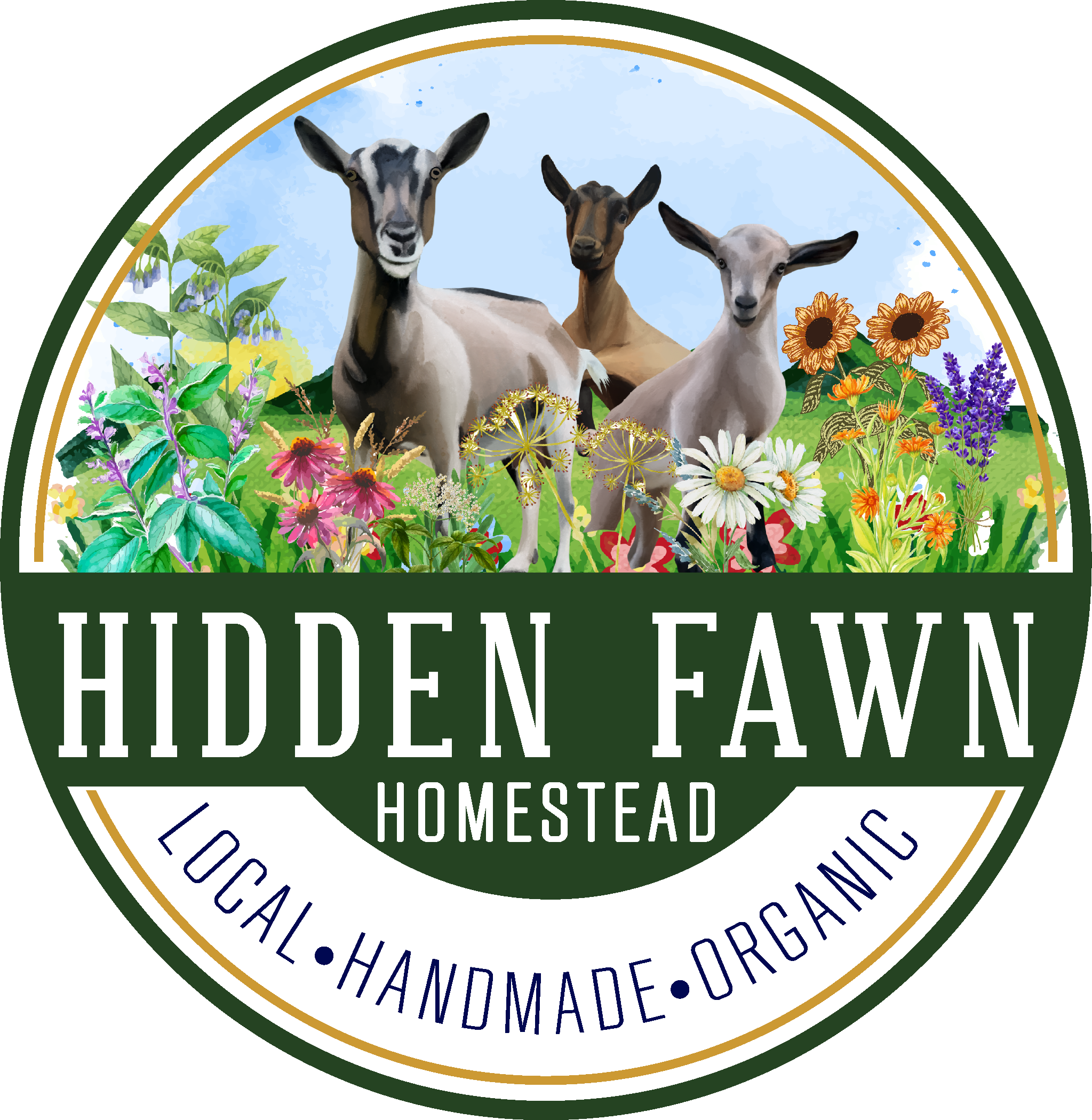 Hidden Fawn Homestead logo